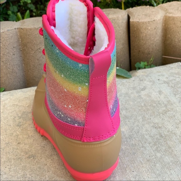 ShopFor_Fun Boutique | Shoes | New Girls Rainbow Duck Boots | Poshmark